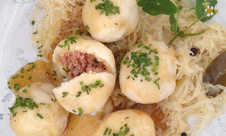 Hascheeknödel (Fleischknödel)